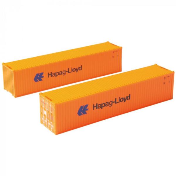 Zゲージ用の海上コンテナです。 生産国:中国 素材・材質:ABS 商品サイズ:W1.1cm×D5.5cm×H1.3cm×2個 仕様:対象年齢:15歳以上 セット内容:海上コンテナ 40f Hapag-Lloyd× 2個　※サプライヤー直送品　　