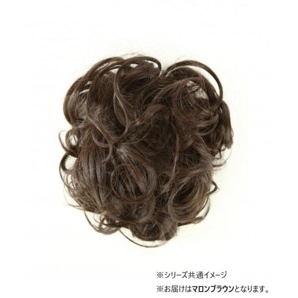 自毛の団子にかぶせるタイプのポイントウィッグ。ウィッグの内側はネットになっているので、土台の団子にかぶせてバレッタで固定するだけの簡単装着!! ネット周りはゴムになっているので安心の伸縮性 全体的にややリッジのきいたカールです。 生産国:中...