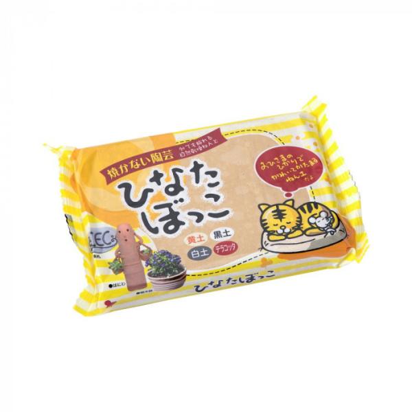 耐水性もあるので屋外で作品を飾ることもできる新しいタイプの粘土です。素朴な味わい深い質感なので、ガーデニング用品や陶芸作品のような制作にオススメです。色は黄土・黒土・白土・テラコッタの4色があり、さらに乾燥後に絵の具で着色することも出来ます...