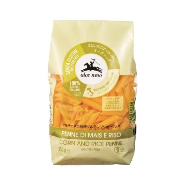 パスタ本場イタリア産の有機とうもろこし粉と有機米粉のみを使用したシンプルなグルテンフリーです。 生産国:イタリア 仕様:標準ゆで時間:10~12分 賞味期間:1080日　※サプライヤー直送品　　