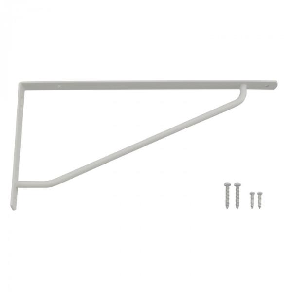 シンプルな棚受け。取付ビス付き。 生産国:中国 商品サイズ:240×120mm 仕様:巾(mm):15耐荷重(kg)/1本当り:24　※サプライヤー直送品　　