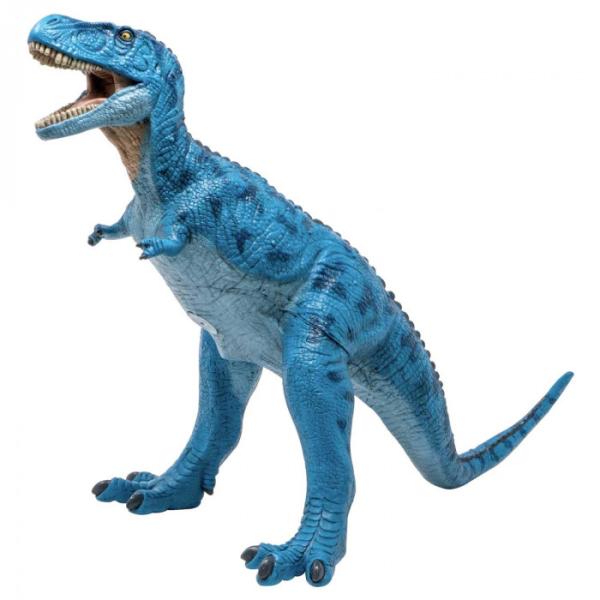 肉食恐竜タルボサウルスのビニール製フィギュアです。手で押すと簡単に凹む柔らさの「ソフトビニール」を使用した、ボリュームのあるモデル。柔軟性のある丈夫な素材を使用しているため落としても壊れにくく、いろんな場所で楽しんでいただけます。お子様にも...
