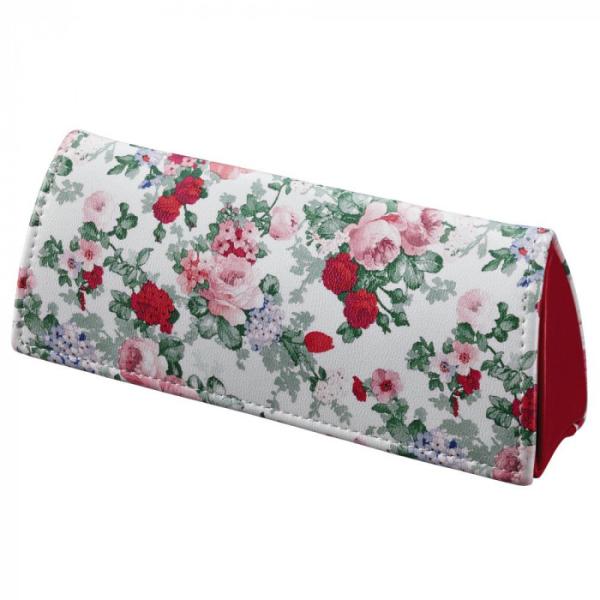 ワイドに開いて出し入れしやすいです。 生産国:中国 素材・材質:プラスチック、合皮 商品サイズ:内寸:W155×D30×H55mm 重量:80g 仕様:ケースタイプ:セミハードマグネット式鼻当:なし内貼り:ブラック　※サプライヤー直送品　　