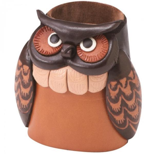 かわいい動物をモチーフにした本革製のメガネスタンド。職人さんの手作りです。 生産国:日本 素材・材質:本革 商品サイズ:W100×D75×H100mm 重量:150g 付属品:クリーナー、クロス　※サプライヤー直送品　　