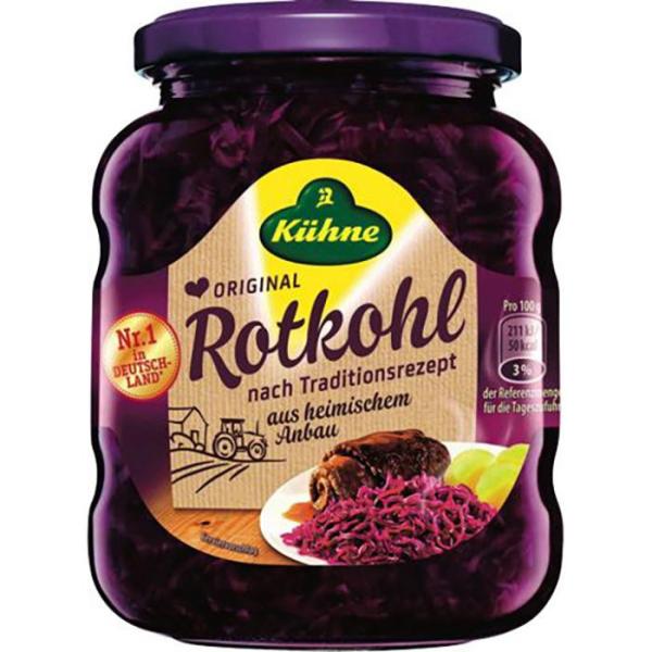 色鮮やかなレッドキャベツを酢漬けにしました。お料理の付け合せとして彩りを添えます。 生産国:ドイツ 賞味期間:1080日　※サプライヤー直送品　ご注文後3〜4営業日後の出荷となります(土日祝日を除く)