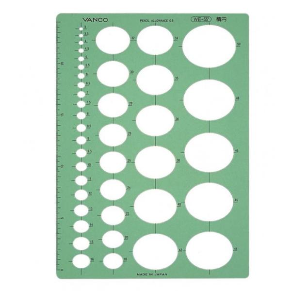 ダブルエッジなので、テクニカルペンの時は裏返してお使いください。インキが滲みません。 生産国:日本 素材・材質:耐衝撃アクリル樹脂(PMMA) 商品サイズ:257×182×1.0mm 重量:31g 仕様:55度3.0~50mm41穴ダブルエ...