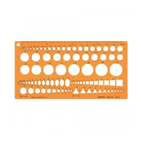 裏返してご使用になれば、インキが滲まないテーパーエッジ付です。 生産国:日本 素材・材質:耐衝撃アクリル樹脂(PMMA) 商品サイズ:115×225×0.75mm 重量:15g 仕様:円、楕円/35度16′、正方形、正三角形、正六角形　※サ...