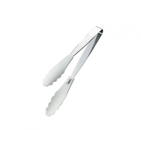 トングを開閉出来るストッパー付きで、収納時のスペースがスッキリして便利です。ロックやオープンもワンハンドで。 生産国:日本 素材・材質:本体:ステンレススチール、樹脂部:66ナイロン・ガラス繊維(抗菌剤入) 商品サイズ:35×270mm、板...