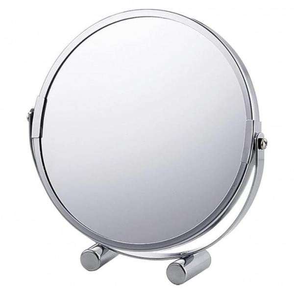 インテリアに馴染む、シンプルなデザインのミラーです。 生産国:中国 素材・材質:スチールクロムメッキ、ガラス 商品サイズ:187×40×183mm　※サプライヤー直送品　　