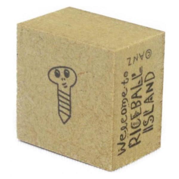 イラストレーターANZさんデザインの、謎の島「RICEBALL ILAND」に暮らすユニークな住人のスタンプです。クスッと笑えるシュールなキャラクターにハマること間違いなし。黒色のインクでスタンプを押して、ぬり絵スタンプにしてカラフルにノー...