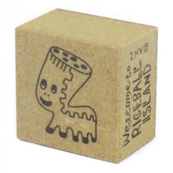 イラストレーターANZさんデザインの、謎の島「RICEBALL ILAND」に暮らすユニークな住人のスタンプです。クスッと笑えるシュールなキャラクターにハマること間違いなし。黒色のインクでスタンプを押して、ぬり絵スタンプにしてカラフルにノー...