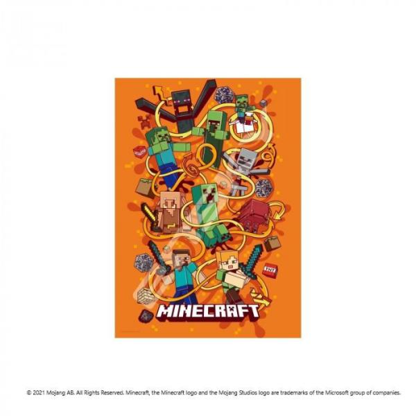 大人気ゲームの「Minecraft」がジグソーパズルになって新登場! 生産国:日本 素材・材質:紙 商品サイズ:完成時:38×53cm 仕様:ピース:500ピースパネル:No.5-B 付属品:パズル専用のり・のりヘラ・ピース請求ハガキ　※サ...