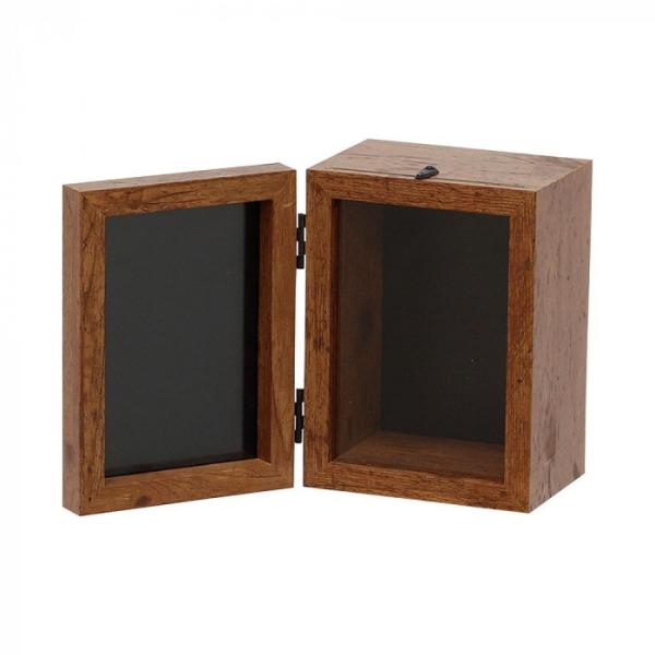 写真を入れて飾れるクラフトボックスです。 生産国:中国 素材・材質:MDFガラスペーパー 商品サイズ:外寸:218×75×145mm、内寸:83×58×120mm　※サプライヤー直送品　　