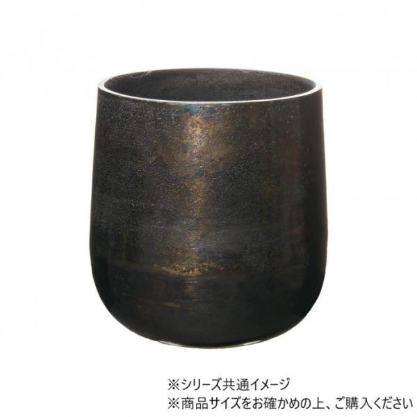 重圧感と高級感のある、アルミニウム花器です。 生産国:インド 素材・材質:アルミニウム 商品サイズ:Φ15×H16cm、口径:Φ13.5cm 重量:0.8kg　※サプライヤー直送品　　