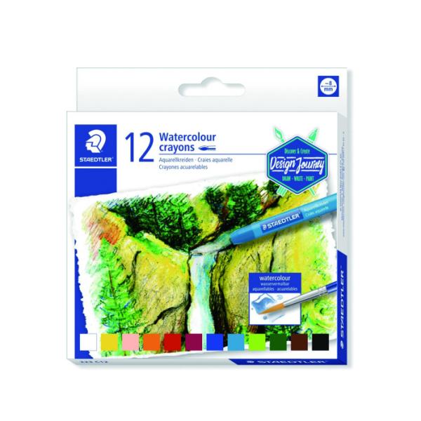 発色もあざやかで、さらに水で溶け、水彩画の表現も楽しめる水溶性のクレヨンです。直径8mmと細軸タイプのため、細かい描写にも適しています。 生産国:中国 素材・材質:ケース:紙 商品サイズ:131×146×18mm 重量:118g　※サプライ...