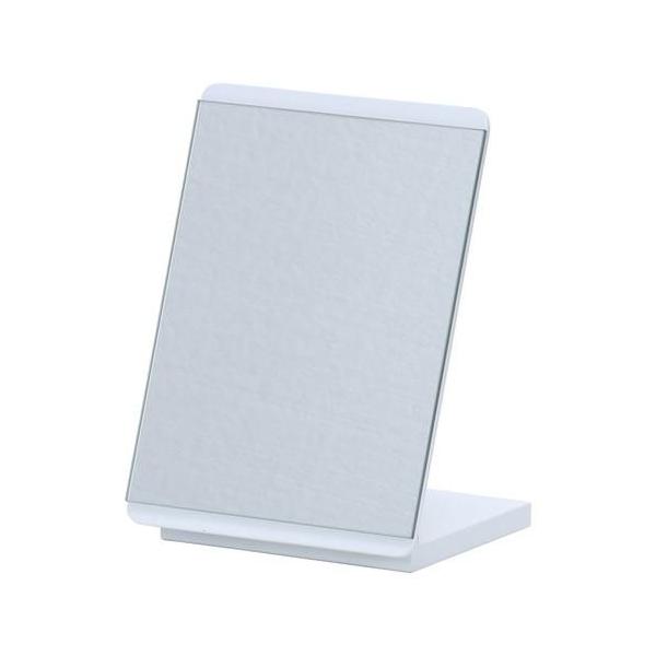 卓上ミラーです。 生産国:台湾 素材・材質:【構造部材】枠:プリント紙化粧繊維板鏡:ガラス表面:ポリエステル樹脂塗装側面:ウレタン塗装裏面・台座:ラッカー塗装 商品サイズ:全体:幅160×奥行135×高さ220mm 重量:0.7kg 仕様:...