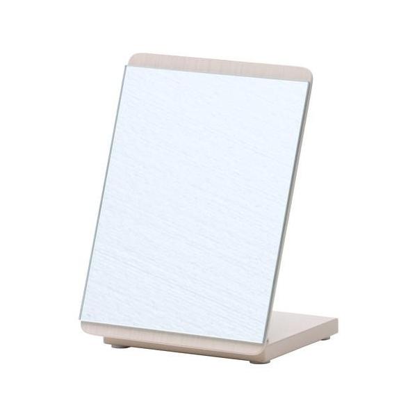 卓上ミラーです。 生産国:台湾 素材・材質:【構造部材】枠:プリント紙化粧繊維板鏡:ガラス表面:ポリエステル樹脂塗装側面:ウレタン塗装裏面・台座:ラッカー塗装 商品サイズ:全体:幅160×奥行135×高さ220mm 重量:0.7kg 仕様:...