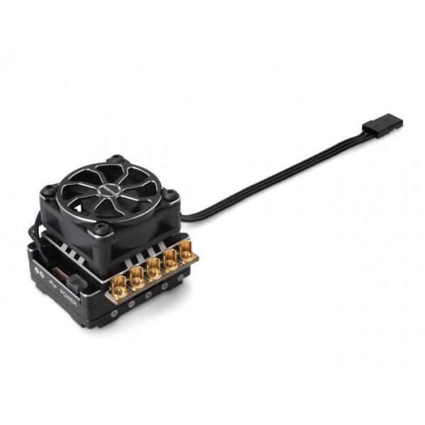 フルアルミケースに大口径クーリングファンを装備。アルミ削り出しのファンガードも備え、レースに照準を合わせた純競技仕様です。 生産国:中国 商品サイズ:L38.2×W30.6×H32mm 重量:54g 仕様:入力電圧:6V-12.6V連続最大...