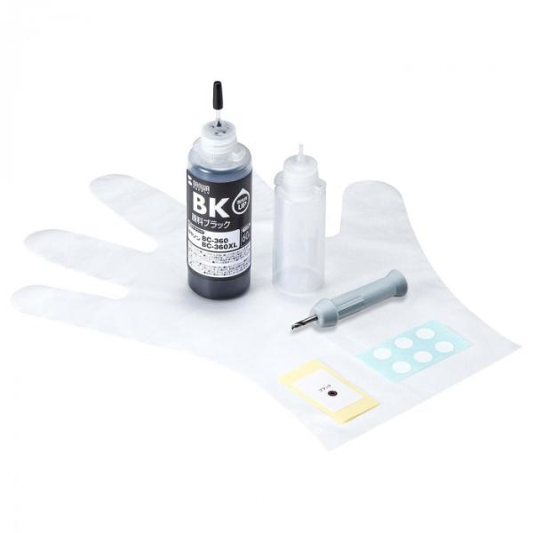 キヤノン用つめかえインクです。BC-360/BC-360XL対応つめかえインクです。初めての人の工具付きセットです。 生産国:日本 仕様:対応カートリッジ:BC-360、BC-360XL対応プリンター:キヤノンPIXUS TS5330/TS...