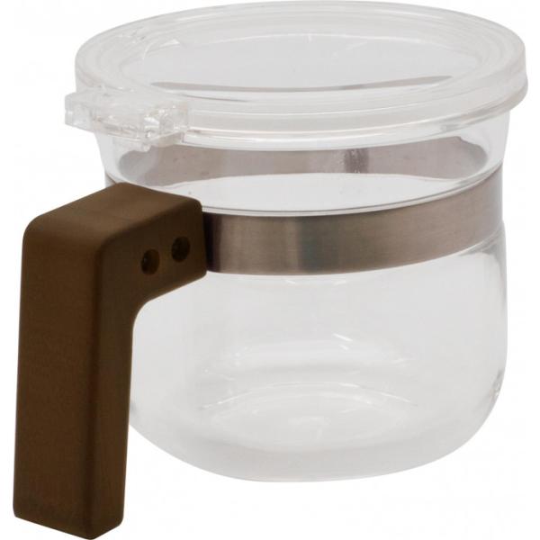 底が丸いので取り出しやすい。そのままリビングに出しても違和感のないデザインです。 生産国:中国 素材・材質:メタクリル樹脂、ステンレス、ABS樹脂、竹集成材、シリコーン 商品サイズ:145×106×97mm 重量:238g　※サプライヤー直...