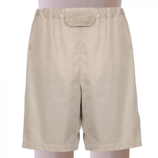 アイデアホックにより、軽度の不潔行為やおむつ外しを防止。ウエスト調整がしやすいベルトの構造。パンツタイプ・テープタイプの紙おむつ専用ホルダー。おむつの上から直接履けるよう腰廻りはゆったりと設計。ハーフパンツタイプなのでムレにくく軽快な履き心...