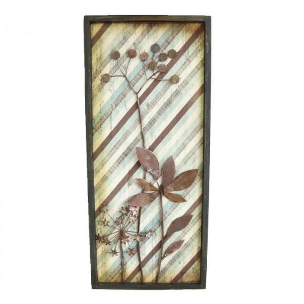 ウォールアート、和モダンテイストの壁掛けパネルです。額縁の中にアイアンのお花が付いて立体になっています。重さも軽く取り付けは簡単です。和・洋・モダン、どんなお部屋にもあわせやすいです。 生産国:中国 素材・材質:フレーム部分:木材お花部分:...