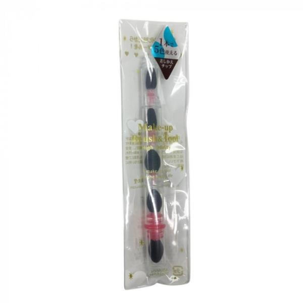 5色も使えてメイクを楽しめます。 生産国:日本 素材・材質:ハンドル:ナイロンチップ:ウレタンキャップ:PP樹脂 商品サイズ:13×130×10mm 重量:6g　※サプライヤー直送品　　