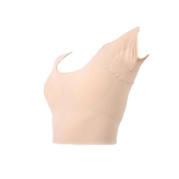 マイクロファイバー素材のワキパッド付き汗取りインナー。取り外し可能なカップ付き。 生産国:中国 素材・材質:本体:ナイロン60%、綿37%、ポリウレタン3%ワキパッド:ポリエステル88%、ナイロン12% 商品サイズ:トップバスト:93~11...