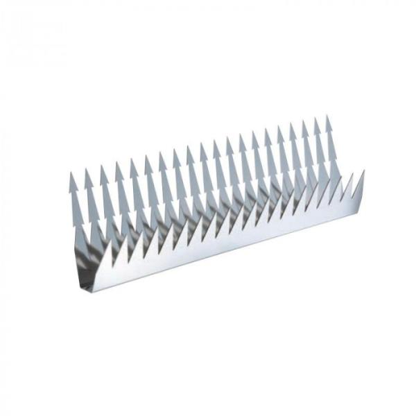 ステンレス製の忍び返し。塀などの上に設置して、人の侵入を防ぎます。 生産国:中国 素材・材質:ステンレス　※サプライヤー直送品　　