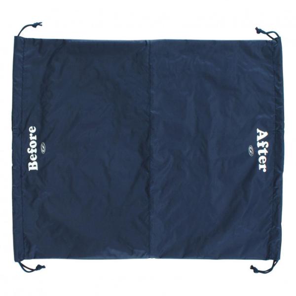 使う前の衣類と、使った後の衣類を「同時」に収納できます。2室に分かれるスマート設計が便利なランドリーバックです。 生産国:中国 素材・材質:ナイロン 商品サイズ:50×60cm 重量:100g　※サプライヤー直送品　　