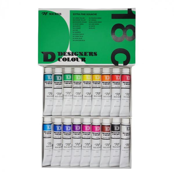 「優れた発色と混色」というニッカーポスターカラーのコンセプトはそのままに、使用する顔料を選び抜いたものだけに厳選したニッカー珠玉の不透明水彩絵具です。 生産国:日本 素材・材質:顔料、アラビアガム 商品サイズ:W206× D53×H120m...