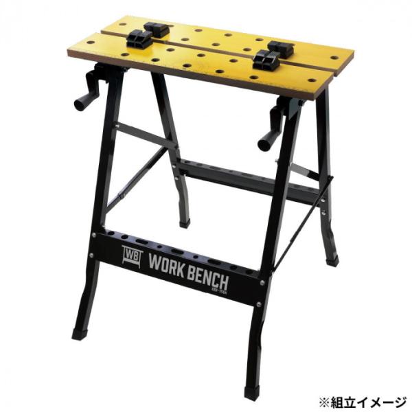 平板、角材、丸棒など色々固定できます。工具を収納できる便利なツールラック付!収納時にスペースを取らない折りたたみ式!スキー板や、スノーボードのロウ塗り作業にも最適です。 生産国:中国 素材・材質:テーブル素材:MDF材 商品サイズ:板厚:約...