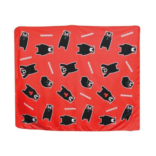くまモンと一緒にリラックスタイム。使い方は多種多様。かわいい総柄でテンションもアップ。 生産国:中国 素材・材質:ポリエステル 商品サイズ:約H150×W180cm 仕様:(C)Kumamoto Prefectural Government...