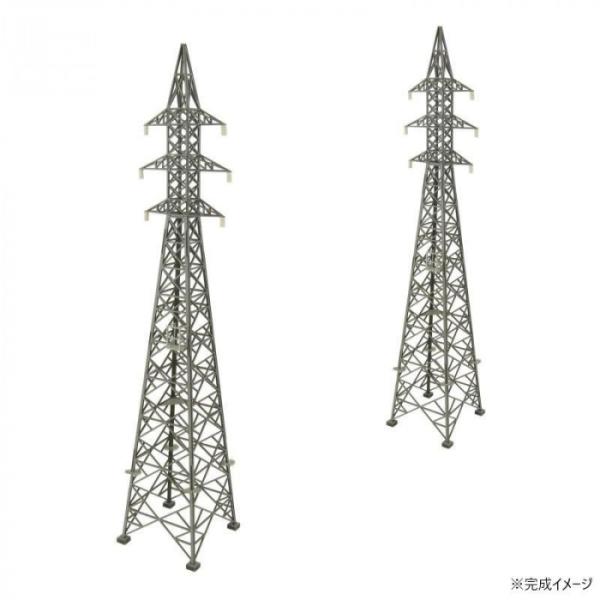 高圧送電線用の鉄塔のキットです。基本となる骨組みパーツの紙厚は1mmなので頑丈な作りです。この鉄塔は2本入りです。 生産国:日本 商品サイズ:W63×D63×H330mm 仕様:対象年齢:12才以上組み立て所要時間:約3時間スケール:1/8...