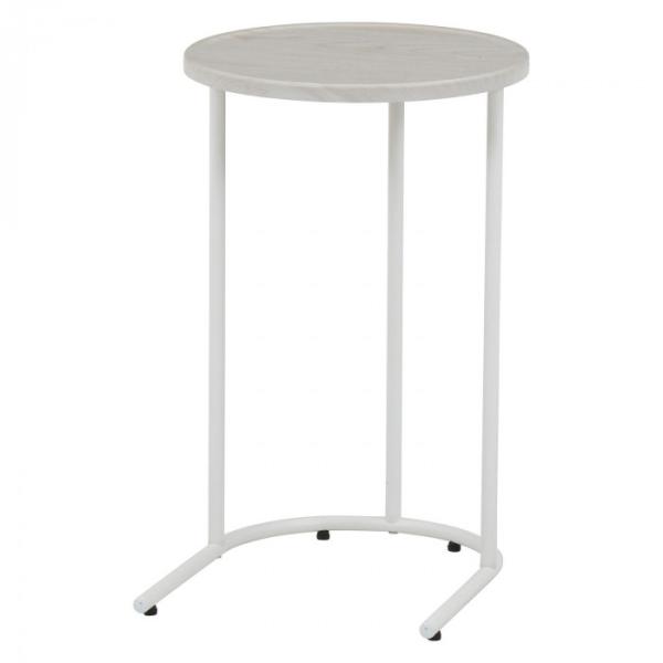 フェミニンな見た目と実用性にこだわったサイドテーブルです。 生産国:台湾 商品サイズ:全体:幅340×奥行388×高さ535mm 重量:1.82kg 仕様:耐荷重(天板):10kg　※サプライヤー直送品　　