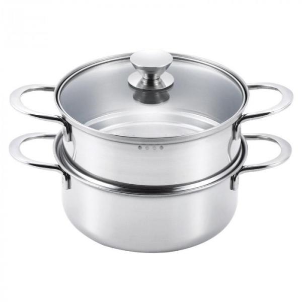 蒸し器を使うことで、食材の栄養素を保持しながら簡単に美味しい食事を作ることができます。 生産国:日本・中国 素材・材質:本体・セイロ・ハンドル・ツマミ:ステンレス蓋:強化ガラス 商品サイズ:31.5×21.5×19.5cm 重量:約1.3k...