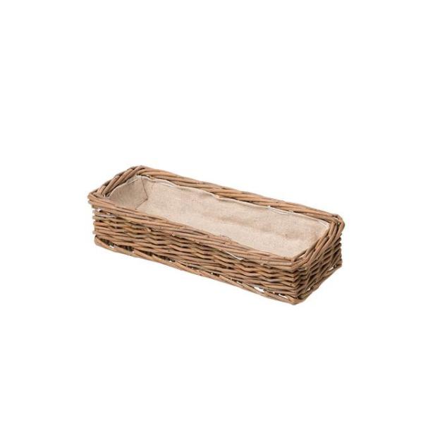 天然素材の収納バスケットはインテリアのポイントに!素材によってかわる雰囲気を楽しめます。 生産国:中国 商品サイズ:26×11×5cm　※サプライヤー直送品　　