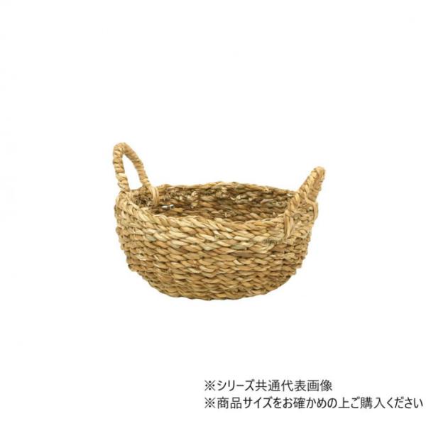 ざっくりとした編み目がカジュアルなバスケットです。生活の様々なシーンに合わせてお使いいただけます。 生産国:バングラデシュ 商品サイズ:Φ22×10.5cm　※サプライヤー直送品　　