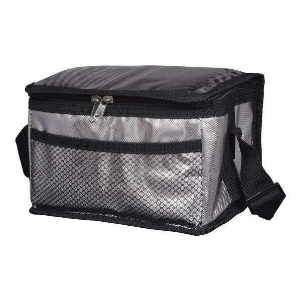 保冷保温効果抜群です。ショルダーベルト&amp;前面メッシュポケット付です。 生産国:中国 商品サイズ:210×140×H140mm 仕様:内容量目安:缶350ml×6本　※サプライヤー直送品　　