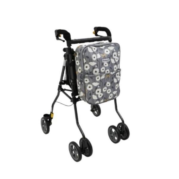北欧フィンランド最古のテキスタイルブランド「Finlayson」のテキスタイルを起用した歩行器型のシルバーカーです。ボタニカル柄のバッグ部分には環境を考えたリサイクルレザーを使用し、フレームの色もバッグに合わせ上品なデザインです。3WAYキ...