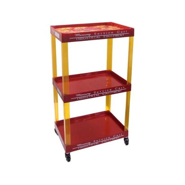 軽いプラスチック素材ながら存在感抜群のトロリーは、お部屋をガレージのようにしてくれます。 生産国:中国 素材・材質:プラスチック 商品サイズ:H94×W52×D34.5cm　※サプライヤー直送品　　