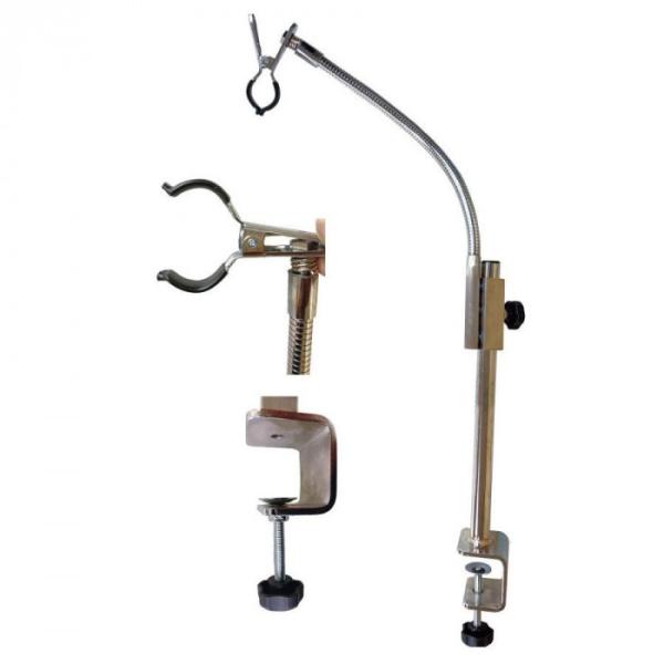 ペッカリー用のホースの為のアームです。トリミング時に便利です。 生産国:日本 素材・材質:スチール・ステンレス 商品サイズ:50~80cm 仕様:クランプ5cmの天板まで対応　※サプライヤー直送品　　