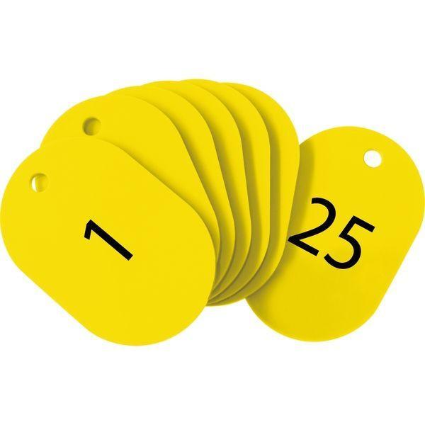 25番単位で購入できます。収納ケースとしてお使いいただける樹脂製のケース。 生産国:日本 素材・材質:再生樹脂 商品サイズ:W31×D46×H2.5mm 重量:3.1g セット内容:1~25番(25枚)、樹脂製のケース　※サプライヤー直送品　　