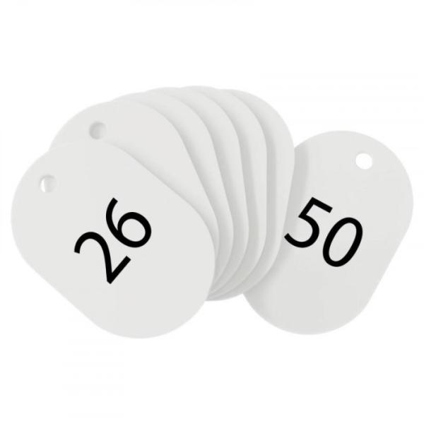 25番単位で購入できます。収納ケースとしてお使いいただける樹脂製のケース。 生産国:日本 素材・材質:再生樹脂 商品サイズ:W31×D46×H2.5mm 重量:3.1g セット内容:26~50番(25枚)、樹脂製のケース　※サプライヤー直送品　　