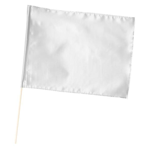 光沢のあるサテン製カラーフラッグシリーズの大旗です。持ち手の直径が12mmのタイプです。運動会のダンスや集団行動、応援などで活躍するアイテムです。 生産国:中国 素材・材質:ポリエステル(サテン)、木 商品サイズ:旗:W59×H44cm、旗...