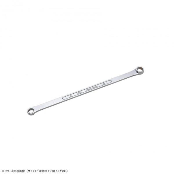 大きなトルクがかけやすい超ロングストレートタイプです。狭く奥まった個所での作業も容易です。めがね部は片面オフセット形状で、平らな面や座ぐりが周りにあるボルト・ナットにも使用できます。口径部は応力の集中を防ぐことでボルト・ナットのエッジを傷め...