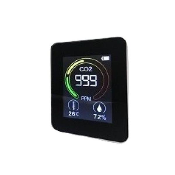 感染症対策にはこまめな換気が必要です。二酸化炭素濃度(CO2濃度)は換気の目安と見なせます。NDIR方式による高精度なCO2センサーを搭載しています。 生産国:中国 商品サイズ:70×90×35mm 重量:約140g 仕様:・NDIR方式(...