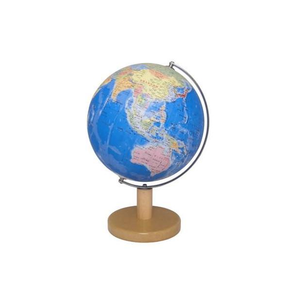 21cm行政図球とナチュラルな風合いの木質台座、クローム仕上げのスチール製ホルダーで構成された、実用性とインテリア性を兼ね備えた1台です。 生産国:日本 商品サイズ:球径:21cm　※サプライヤー直送品　