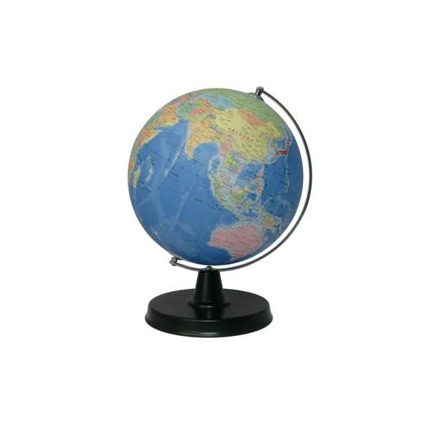 収納性のよい、エントリーモデルです。クローム仕上げのホルダーと、つや消しブラックのABS樹脂製台座で構成された、堅牢で実用的な仕様です。 生産国:日本 商品サイズ:球径:21cm 付属品:日本地図　※サプライヤー直送品　