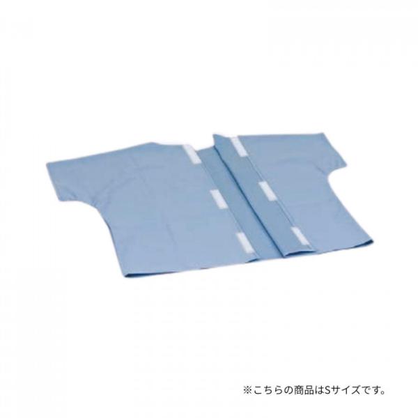 後方マジックテープ式です。廉価版タイプ。鍼灸治療にも最適な後方オープン機能付きの綿100%防縮加工済みです。 生産国:日本 素材・材質:カラー:ブルー 商品サイズ:Sサイズ、着丈:63cm、胸囲:110cm、裄丈:38cm　※サプライヤー直...